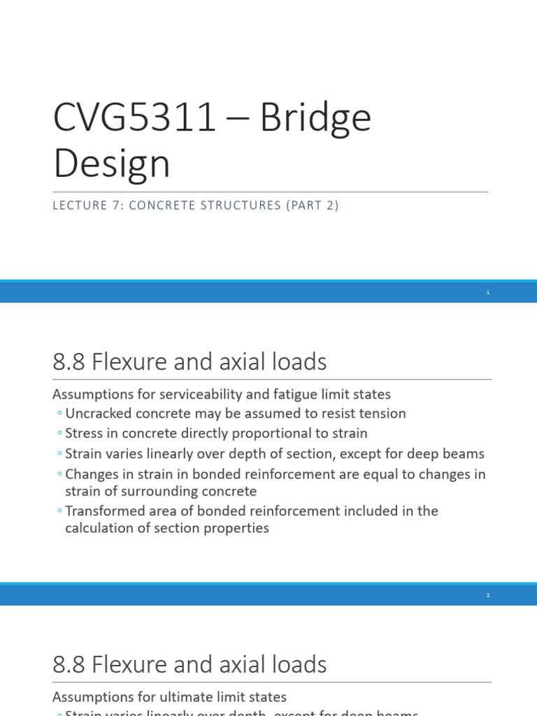 Lecture 7 Concrete Structures Part 2 Pdf Fibre Reinforced Plastic Reinforced Concrete