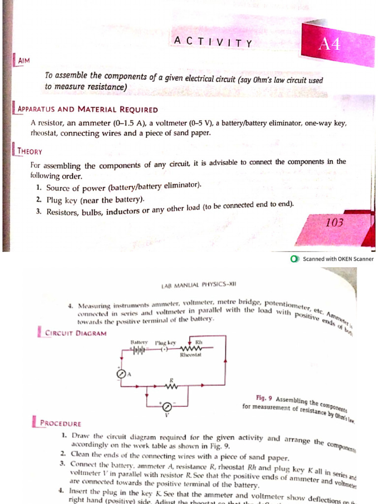 Ohm's Law Circuit | PDF