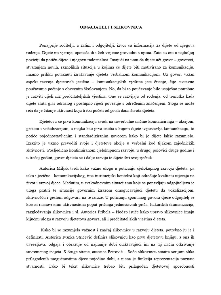 Dijete I Slikovnica | PDF