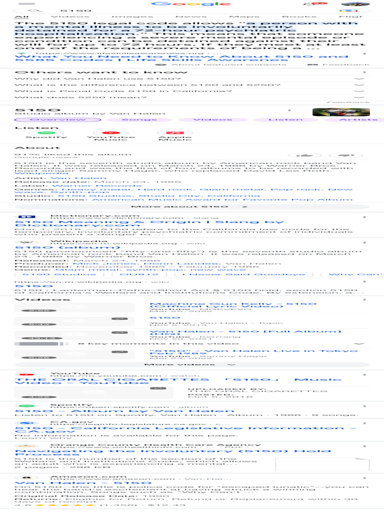 5150 - Google Search | PDF | Rock Music