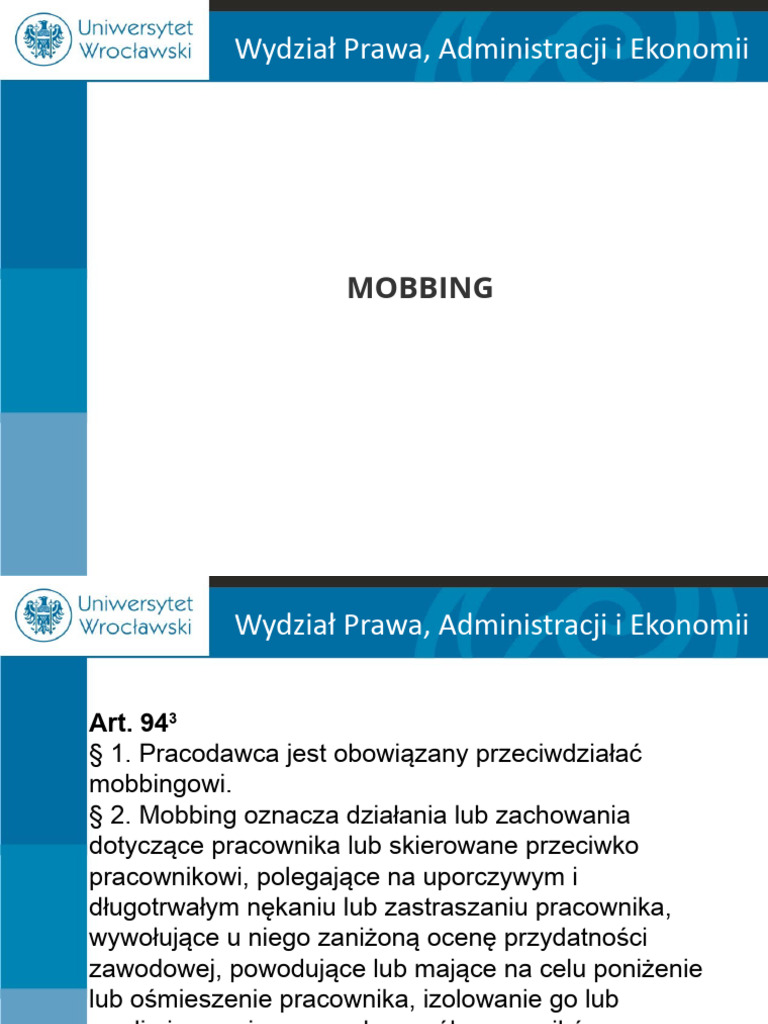 Mobbing | PDF