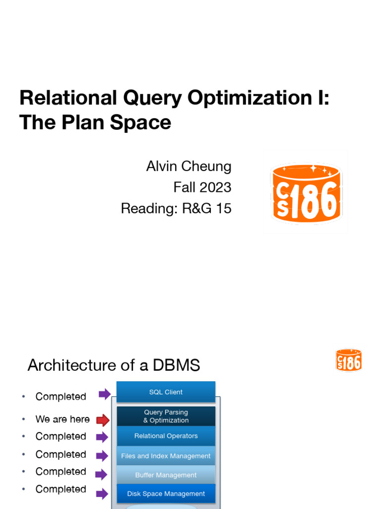 Relational Query Optimization Guide | PDF | Databases | Computer Data