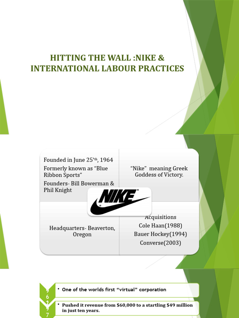 Nike Labor Practices Controversy | PDF | Nike | Employment