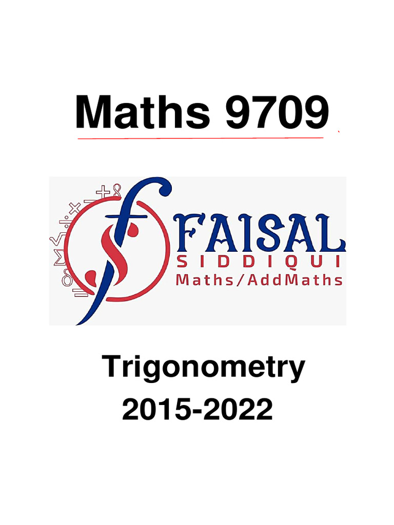 Trigonometry P3 | PDF | Mathematics | Elementary Mathematics