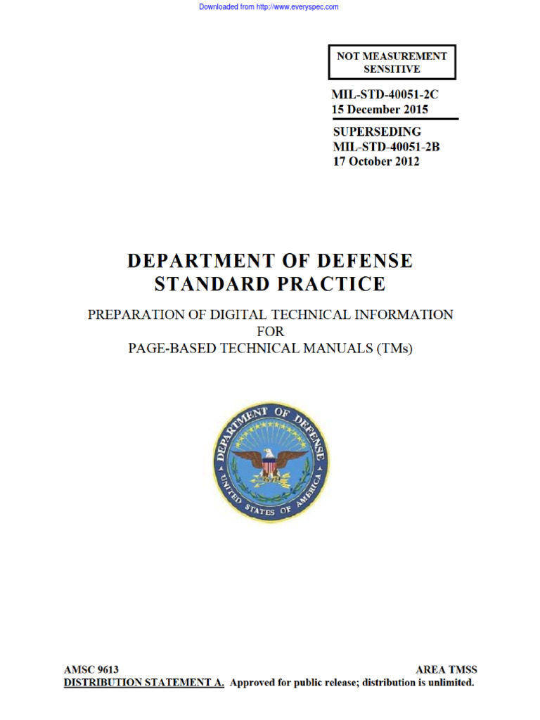 Mil STD 40051 2C | PDF | Writing | Notation