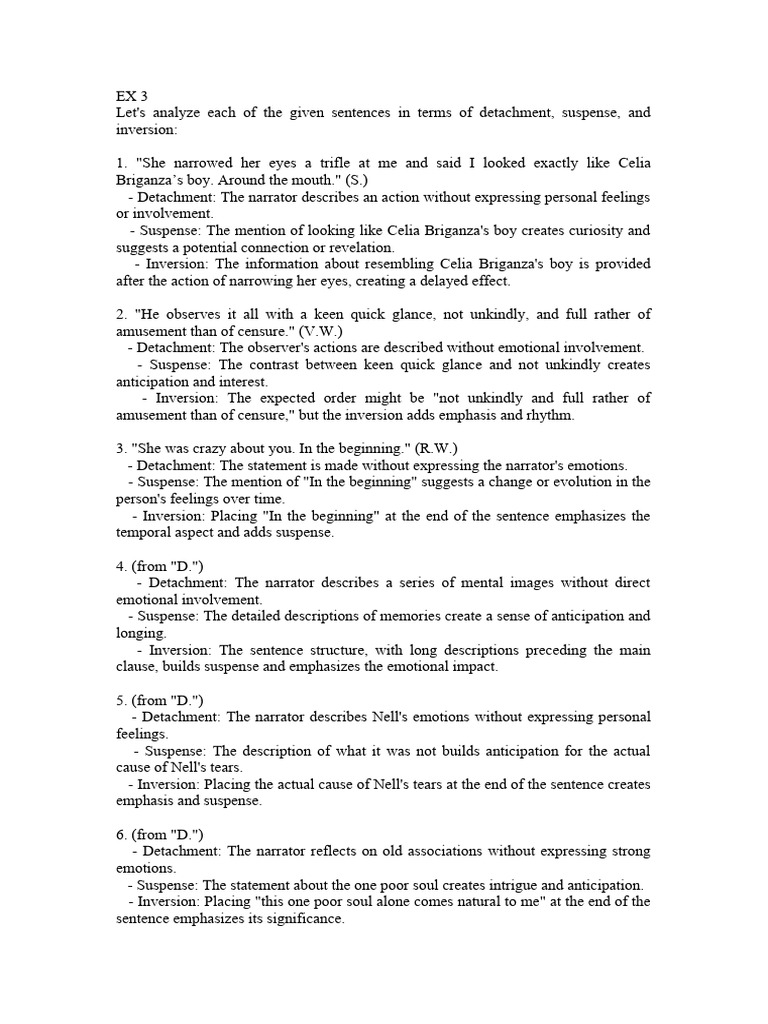 Assignment 6 | PDF | Ellipsis | Narration