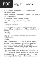 Kung Fu Panda Script | PDF