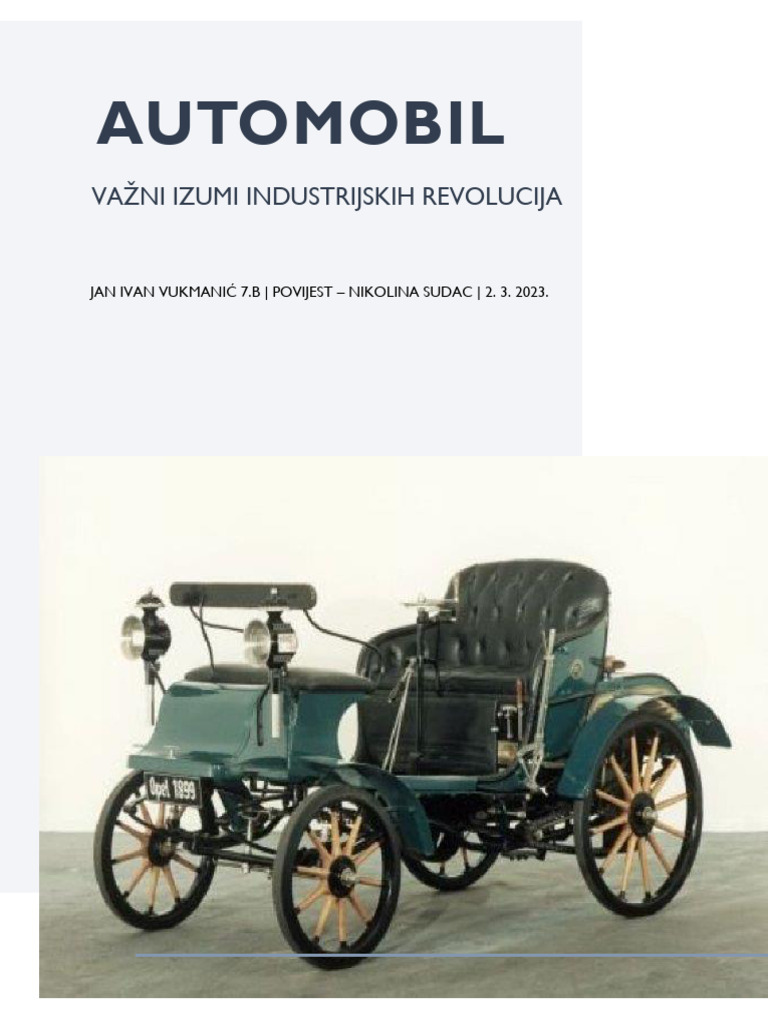 Referat - Automobil | PDF