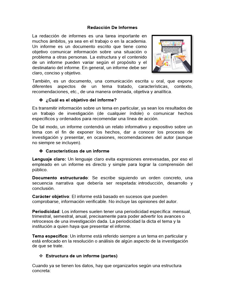 Redacción de Informes | PDF | Color | Comunicación