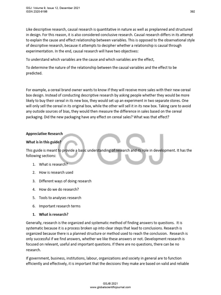 What - Is - Research (Dragged) 6 | PDF | Causality | Experiment