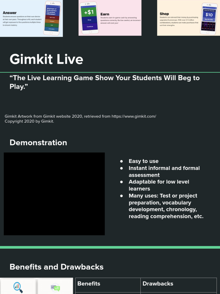 Gimkit Live Experimental Technology | PDF | Learning | Reading Comprehension