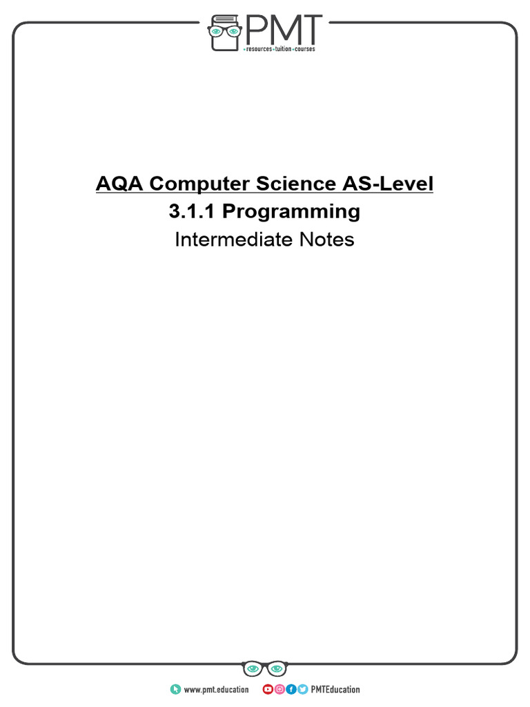 1 1 Programming Pdf Parameter Computer Programming Data Type