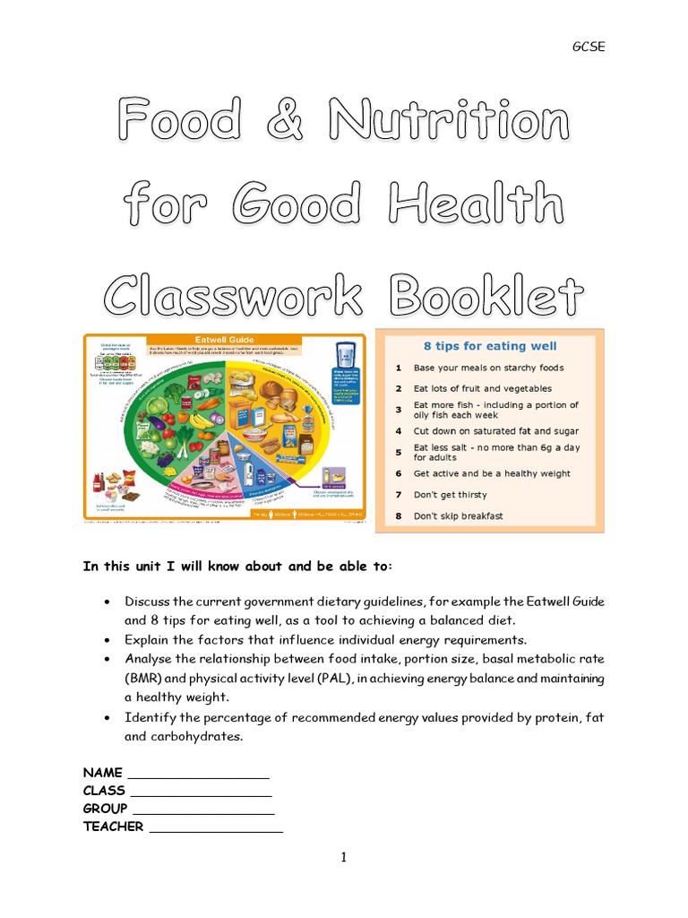 Understanding the Eatwell Guide | PDF | Foods | Healthy Diet