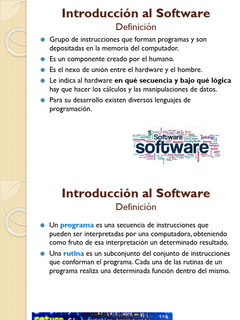 Software, Lenguajes y Algoritmos | PDF | Lenguaje de programación | Algoritmos