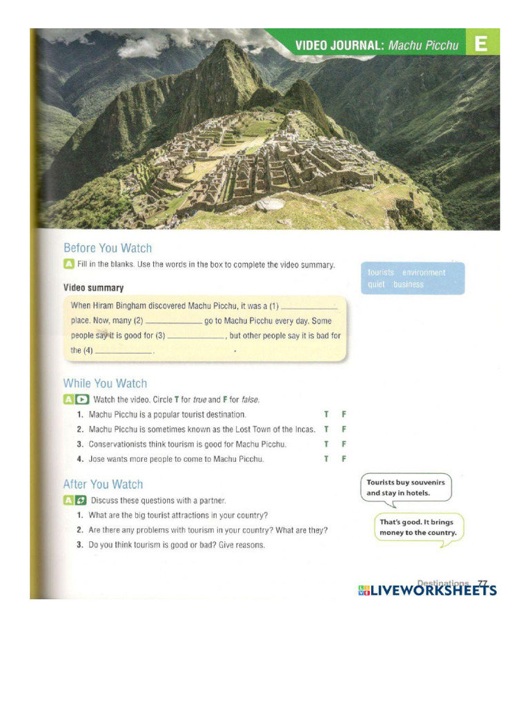 Machu Picchu Video | PDF
