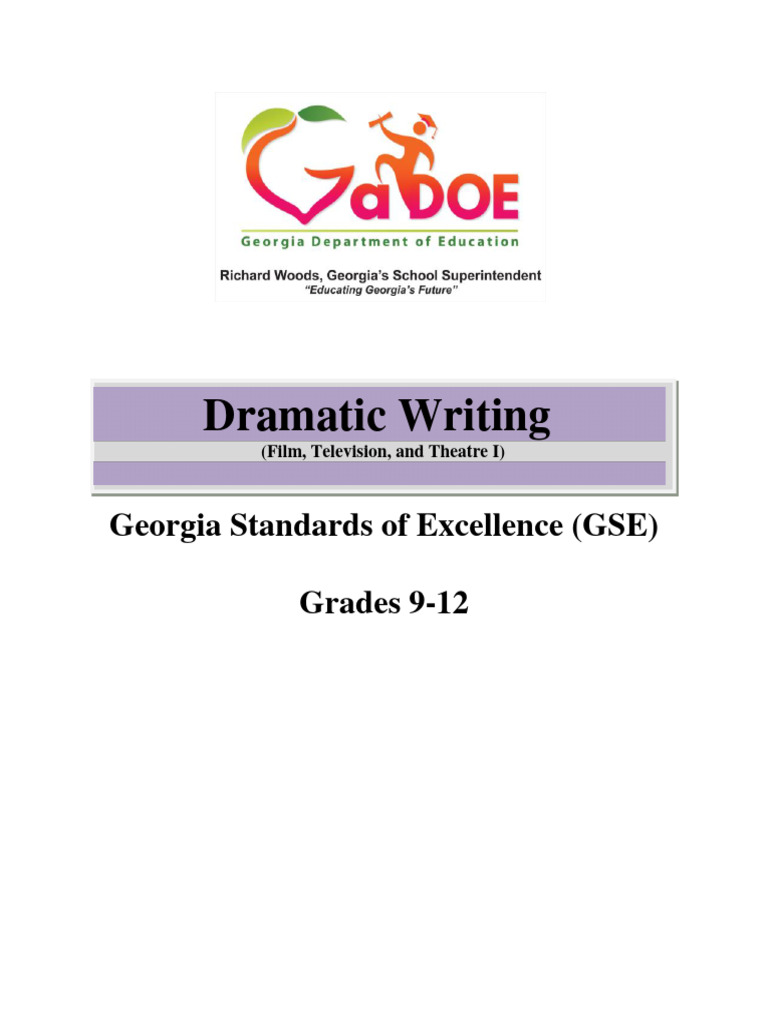 9 12 Dramatic Writing Course Georgia Standards | PDF | Information ...