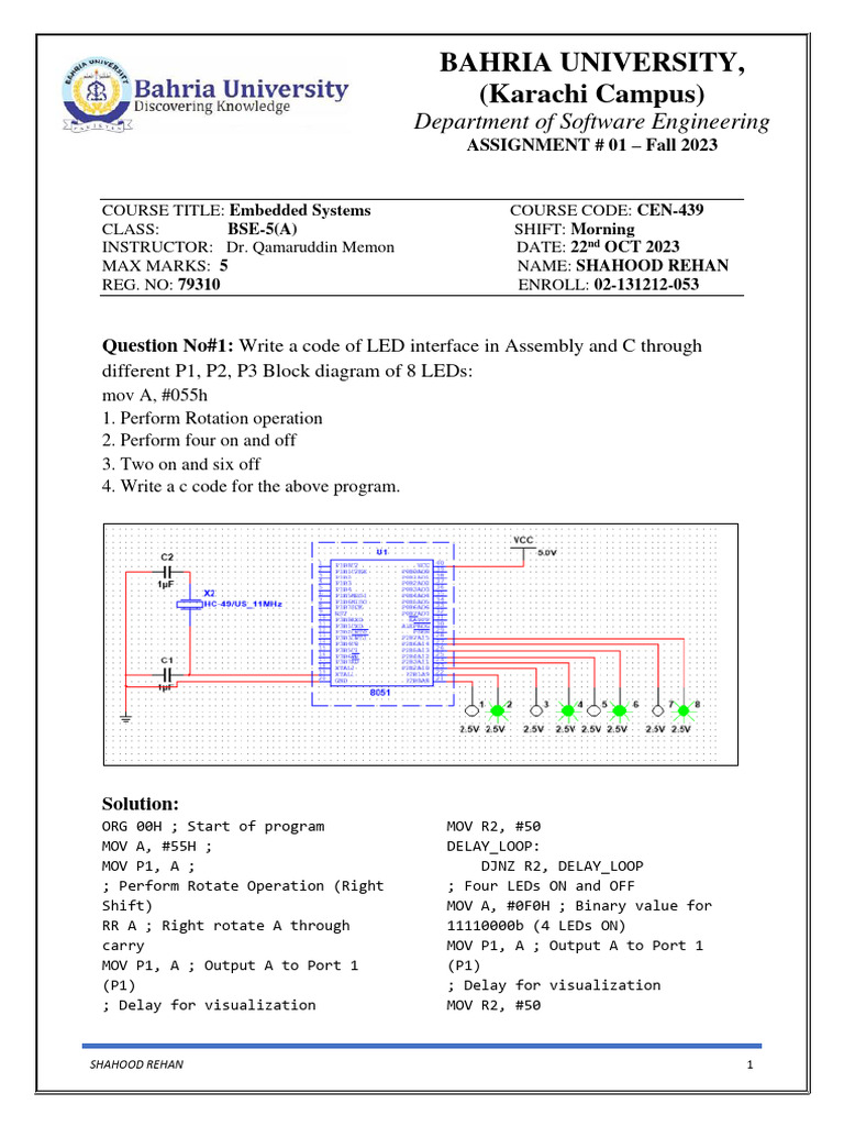 Embedded Systems Assignment | PDF | Software Development | Computer ... Embedded Systems Assignment | PDF | Software Development | Computer ...