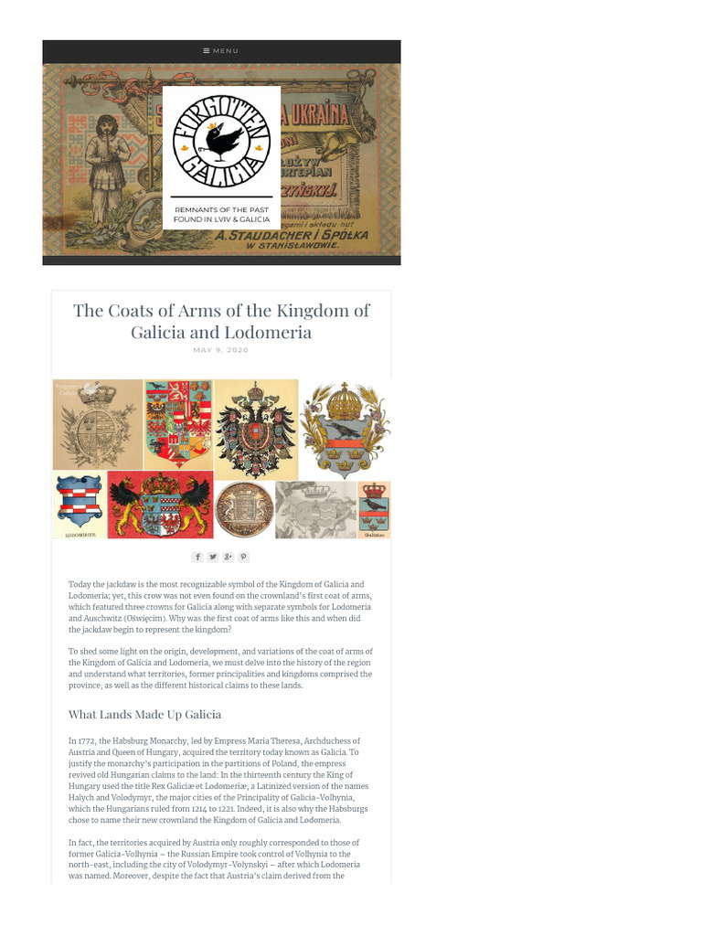 Forgottengalicia Com The Coats of Arms of The Kingdom of Galicia and ...