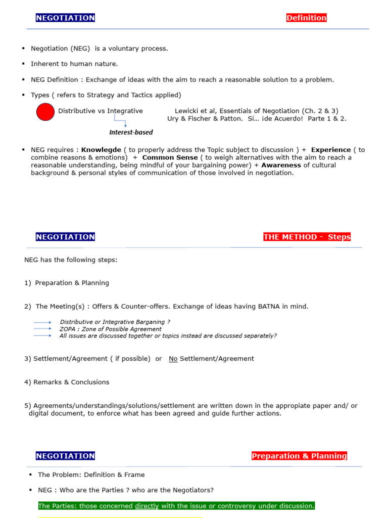 Negotiation What Is v1 | PDF | Negotiation | Psychology