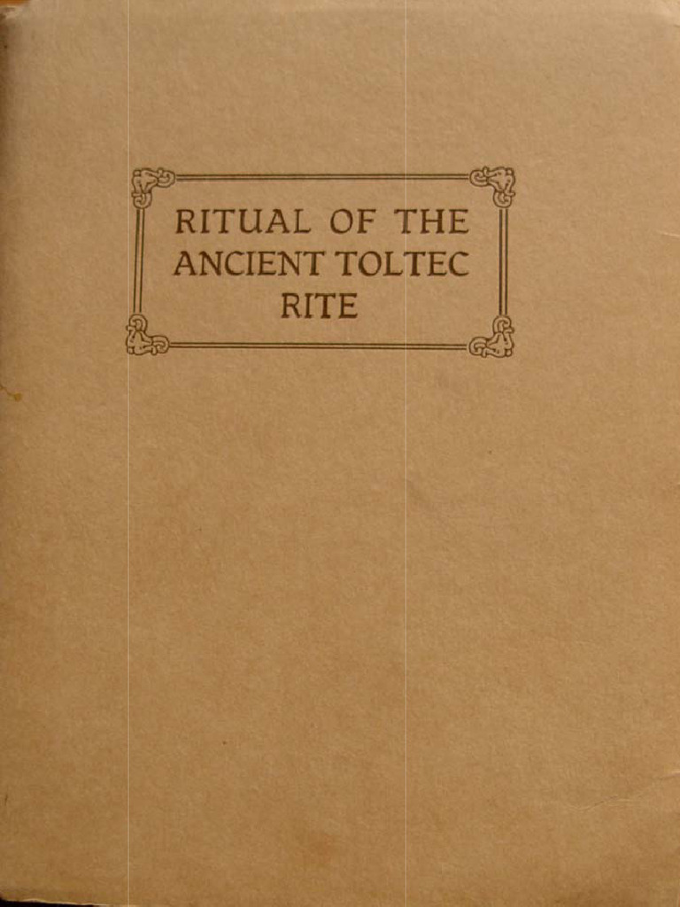 Toltec Rite Book | PDF | Faith | Priest