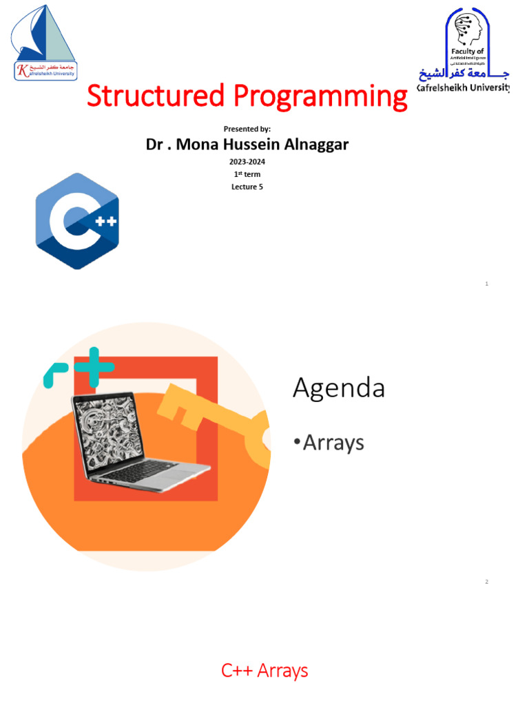 5 - Structured Programming 8-11-2023 | PDF | C++ | Computer Data