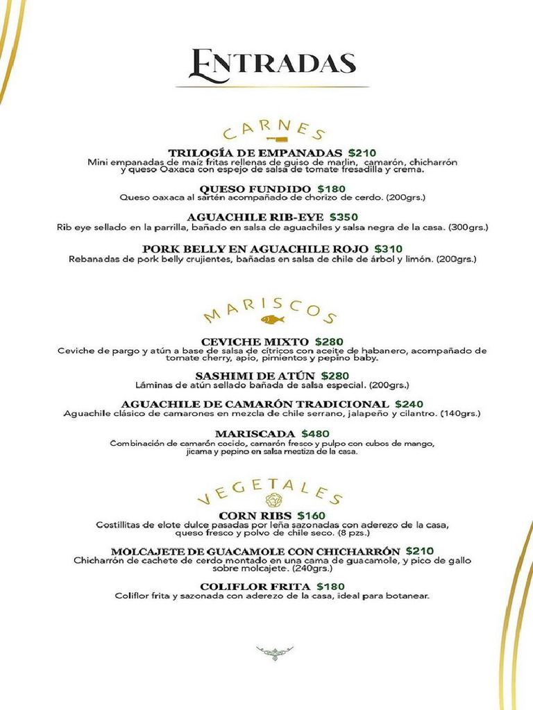 Menú La Bikina | PDF