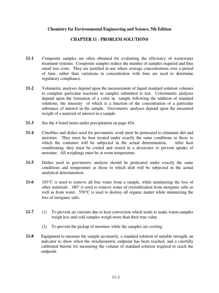 ch11 Solutions | PDF | Titration | Chemistry