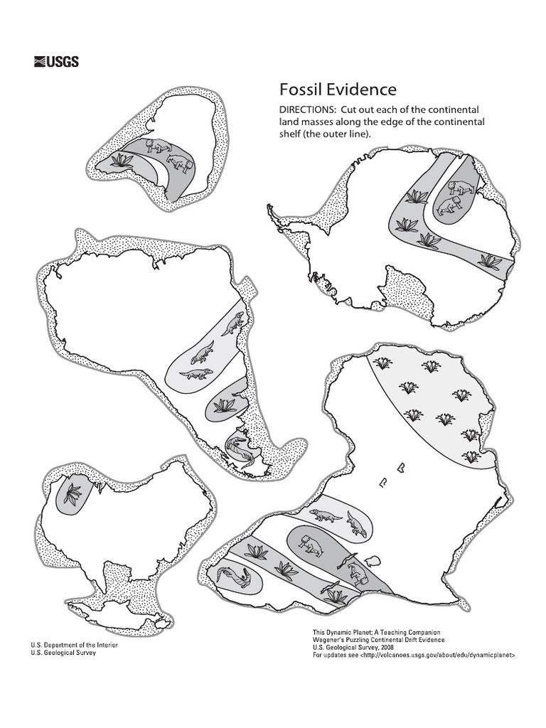 Wegener Paleontological Evidence | PDF