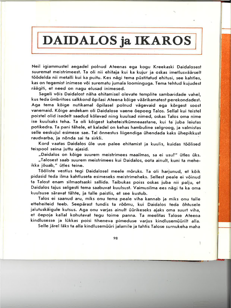 Daidalos Ja Ikaros-1 | PDF