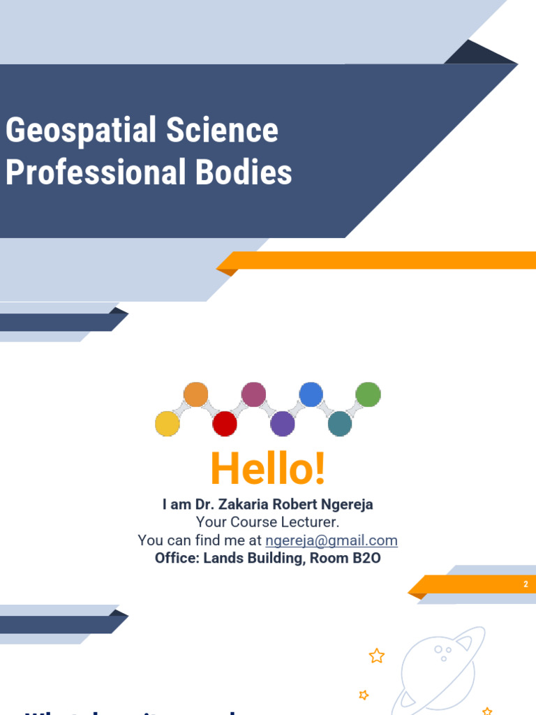 GM484 - Lecture. - 04 - Geospatial Science Professional Bodies | PDF | Geomatics | Geodesy