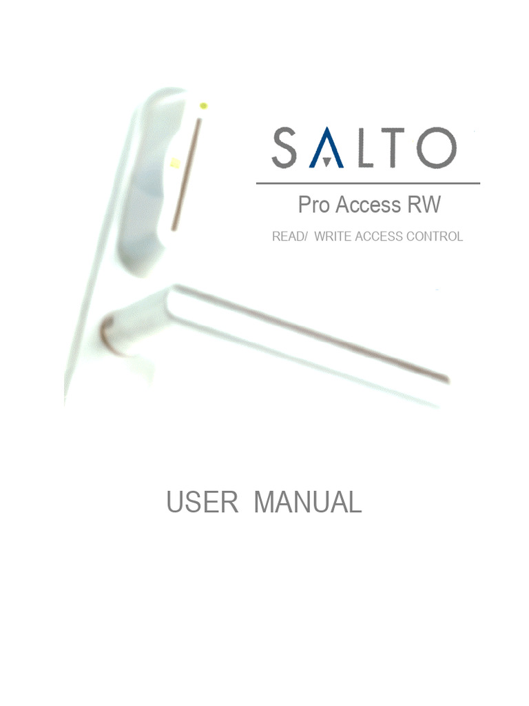 Salto Pro Access User Manual | PDF | Icon (Computing) | Access Control