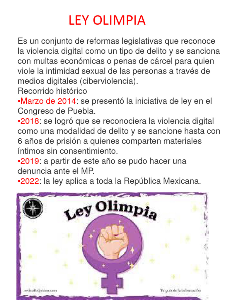 Ley Olimpia | PDF