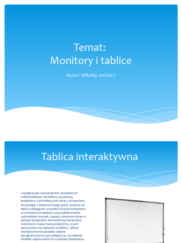 Monitory I Tablice | PDF