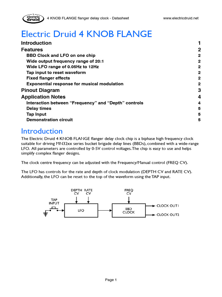 4 KNOBFLANGEDatasheet | PDF | Modulation | Electronics