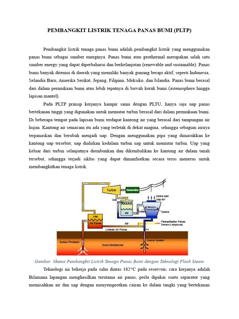Pembangkit Listrik Tenaga Panas Bumi | PDF