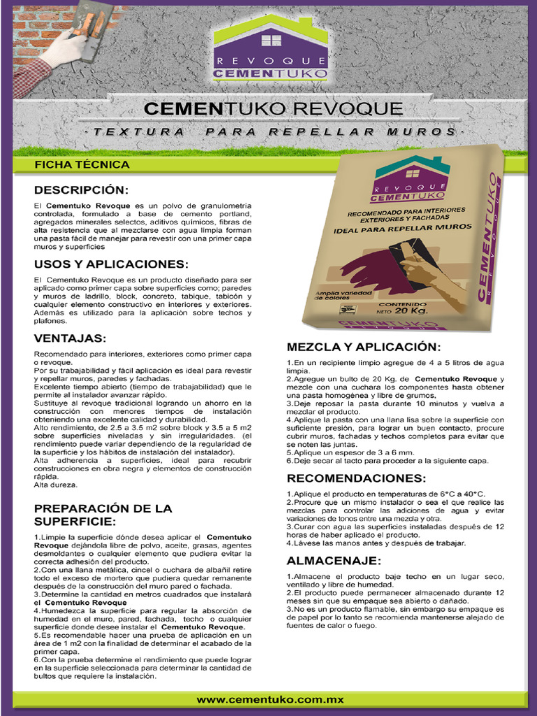 Cementuko Revoque | PDF