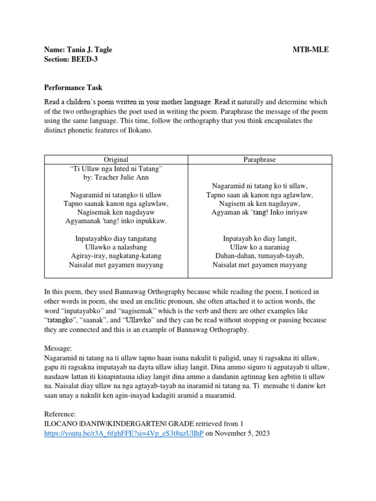 MTB Mle | Download Free PDF | Word | Linguistic Morphology