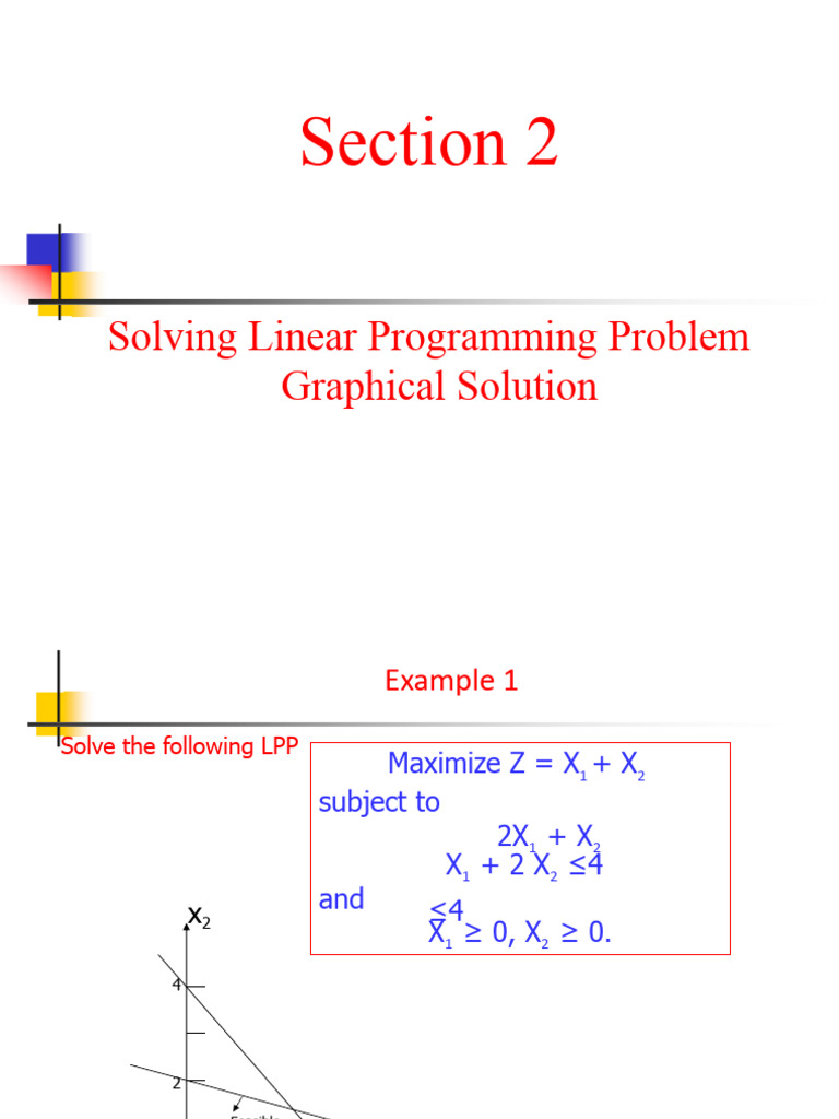 Linear Programming Problem Solutions | PDF | Mathematical Optimization | Linear Programming