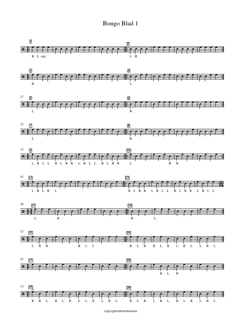 Bongo Studie #1 | PDF