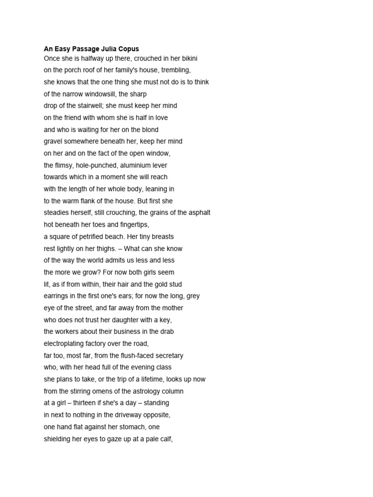 Vincent Lu - Copy of An Easy Passage | PDF