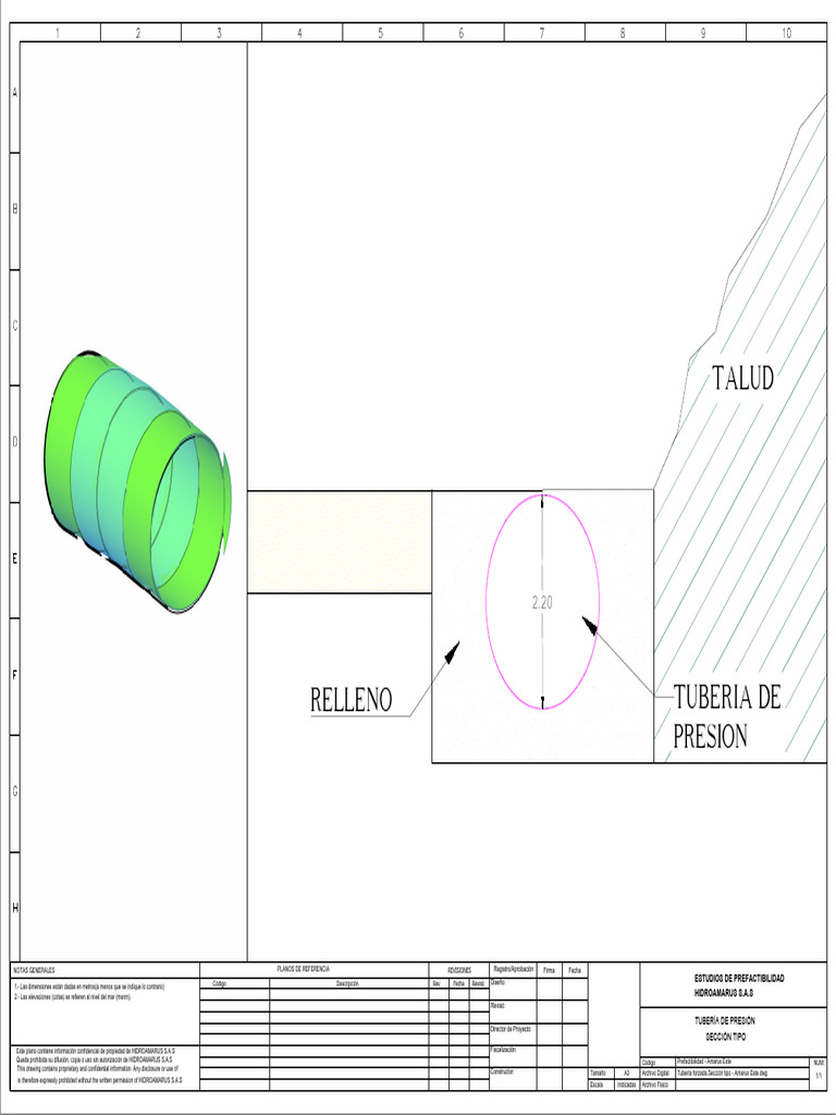 Tubería Forzada - Sección Tipo | PDF