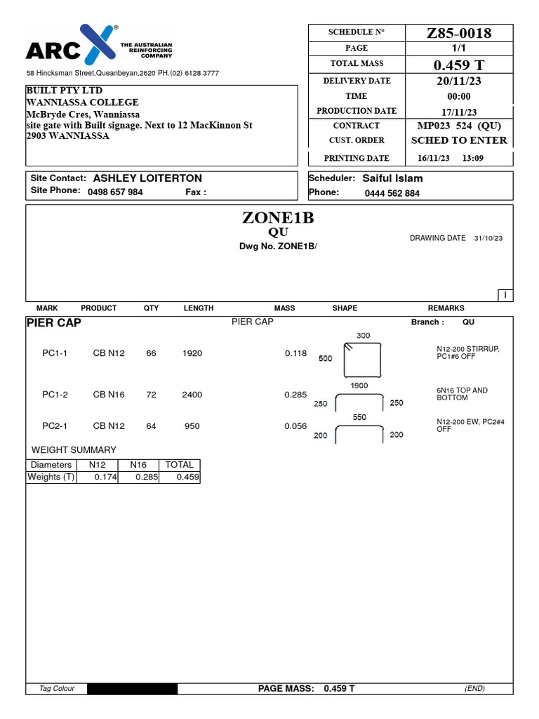 Debit List Sequence According To Final Quantity Report - MP023-524-Z85-0018 | PDF