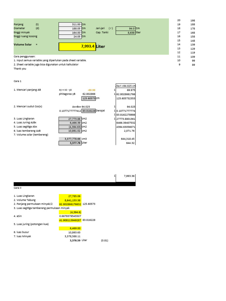Vol Tangki Horizontal - Tony Roban 2023 | PDF