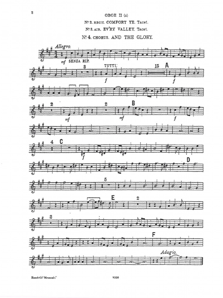 Messiah Oboe 2 | PDF