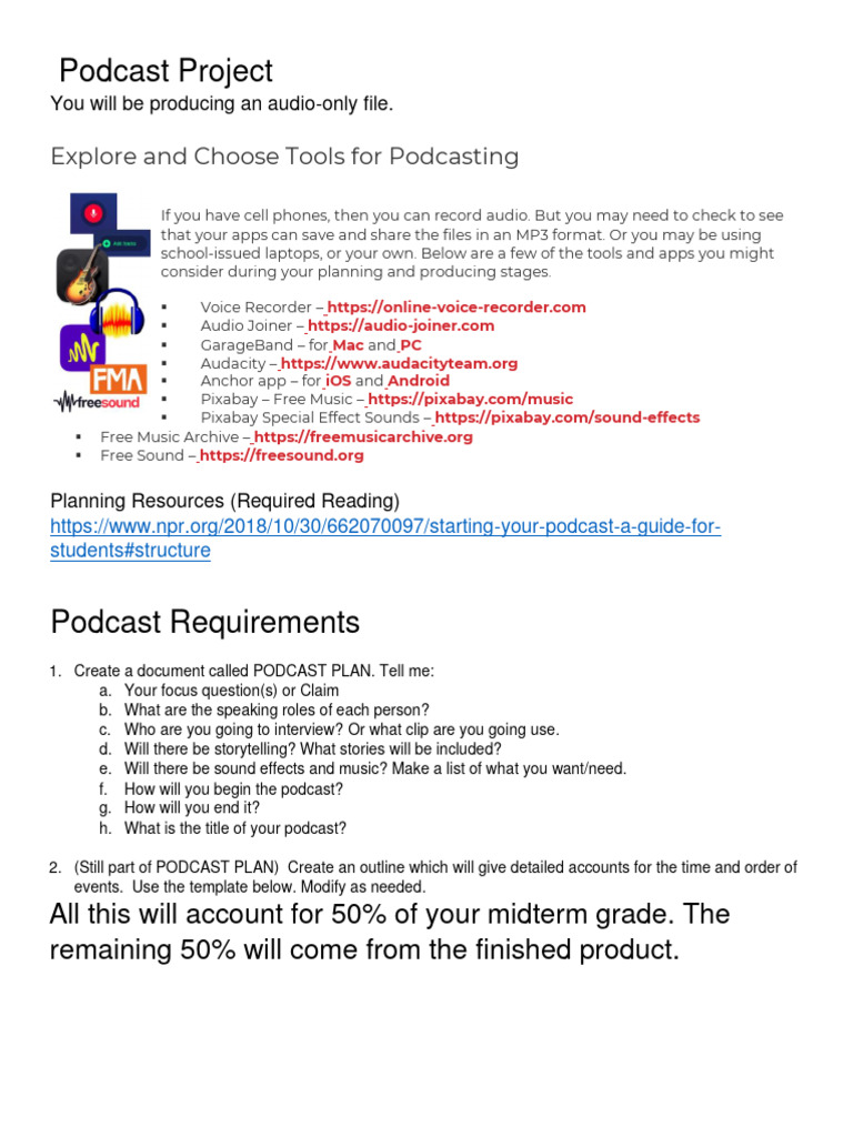 Current Issues 2023 Podcast-Outline-Template | PDF | Podcast | Computing