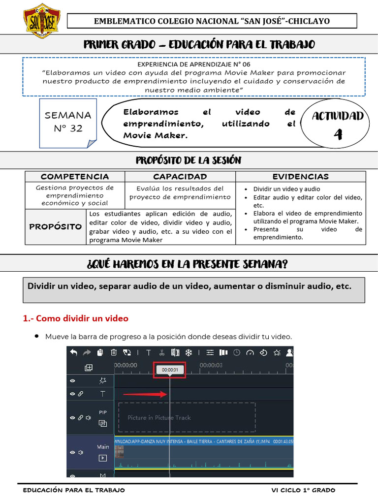 Experiencia de Aprendizaje #06 - Activ. 04 - 1° Grado | PDF | Iniciativa empresarial