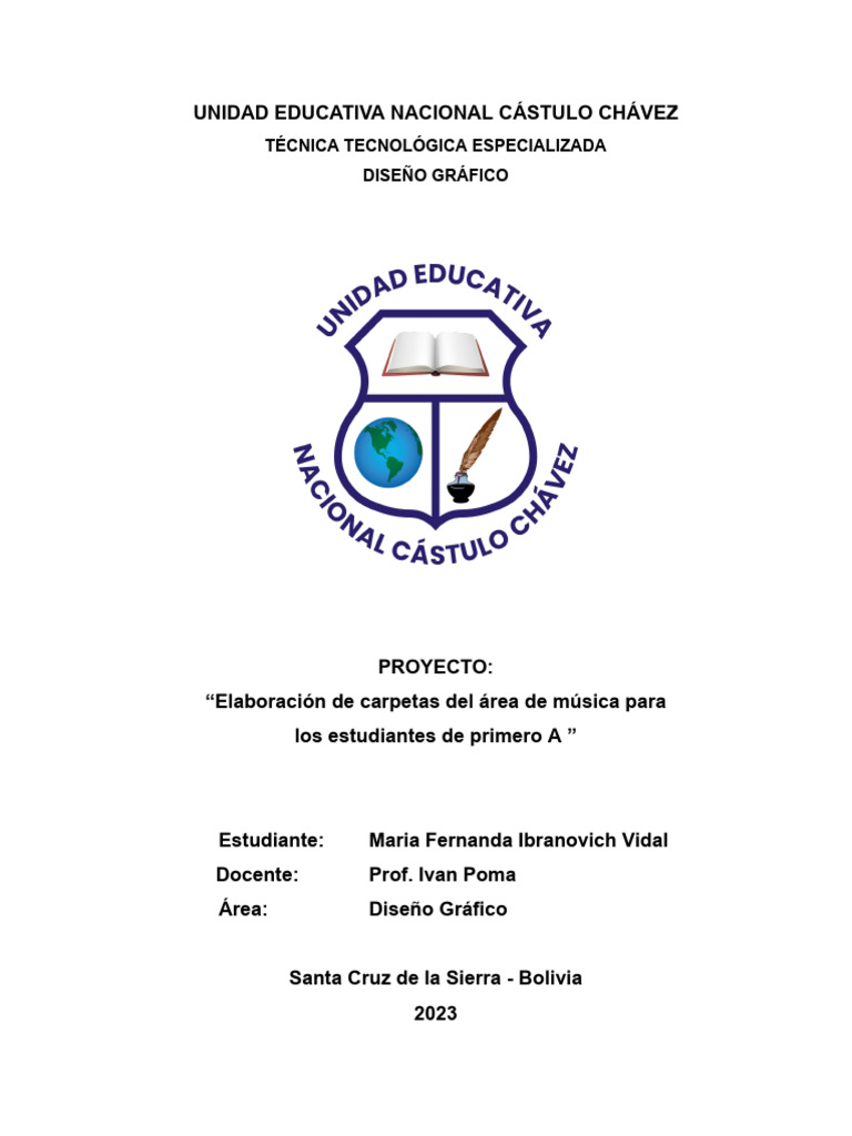 BTH Carpetas Informe Defensa de Proyecto 2023 | PDF | Diseño | Maestros