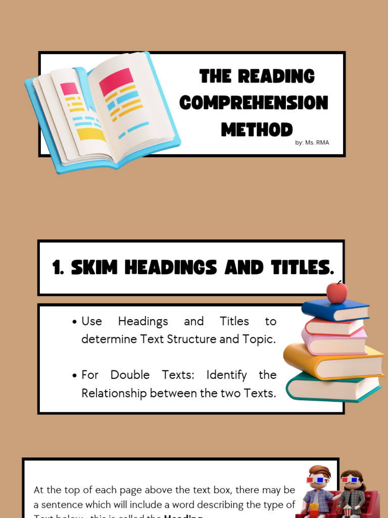 The Reading Comprehension Method | PDF | Subject (Grammar) | Word