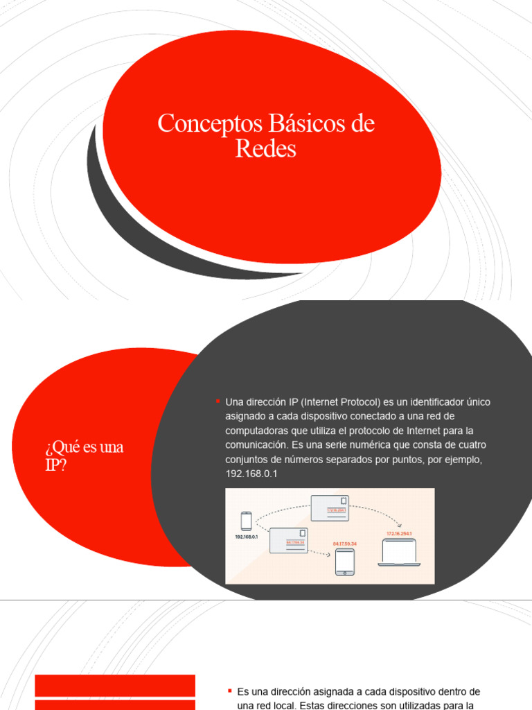 Conceptos Básicos de Redes | PDF | Dirección IP | Red de computadoras