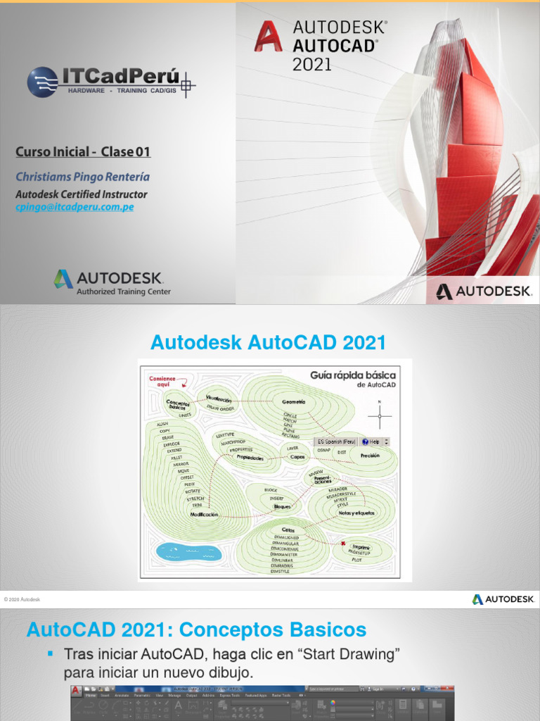 Autocad-2021 - Clase 01 | PDF | Cad automático | Ventana (informática)